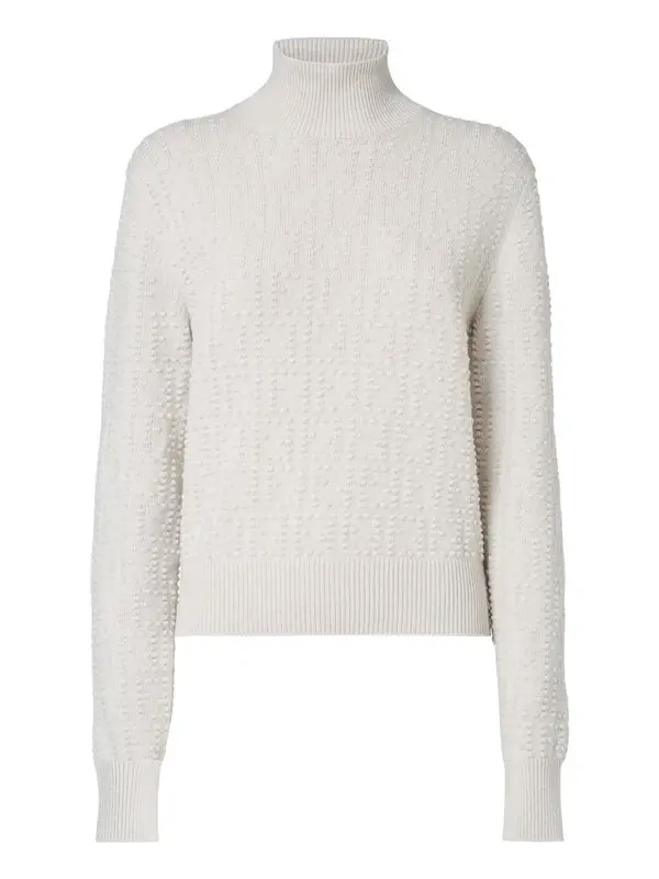 Fendi Long Sleeve High Neck Jumper - Grey