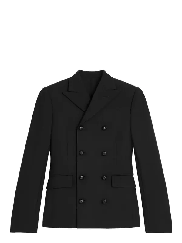 Celine Cavaliere Jacket In Stretch Wool Gabardine - Black