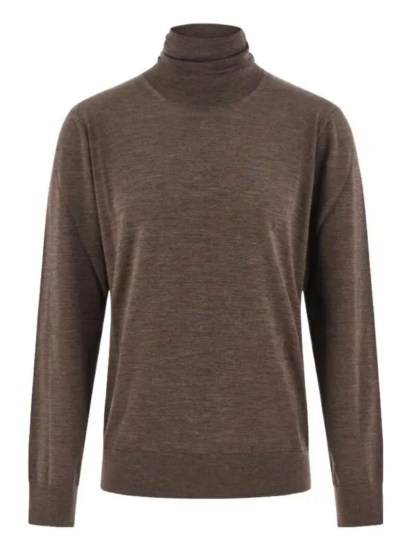 FERRAGAMO High Neck Pullover - Concrete Mixture