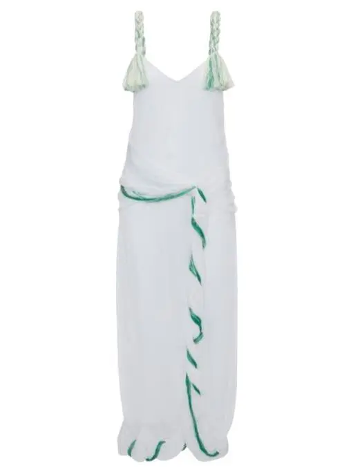 J.W.ANDERSON Jw Anderson Tassel Strap Twisted Dress - Off-white
