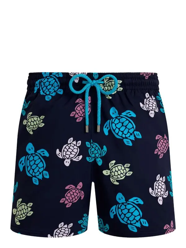 Vilebrequin Turtle Print Swim Shorts - Navy