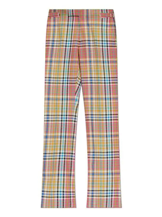VIVIENNE WESTWOOD Checked Pattern Trousers - Multicolor