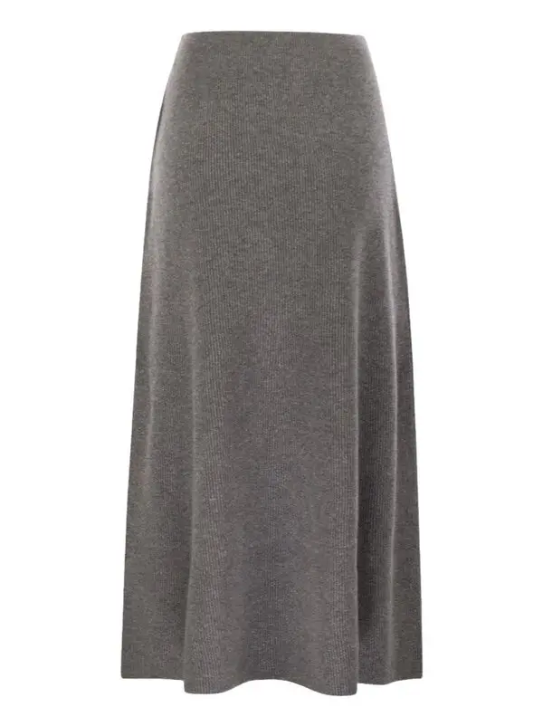 Fabiana Filippi Flared Midi Skirt - Grey