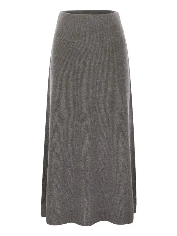 Fabiana Filippi Flared Midi Skirt - Grey
