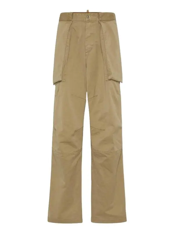 Dsquared2 Cargo Trousers With Zipped Cuffs - Green