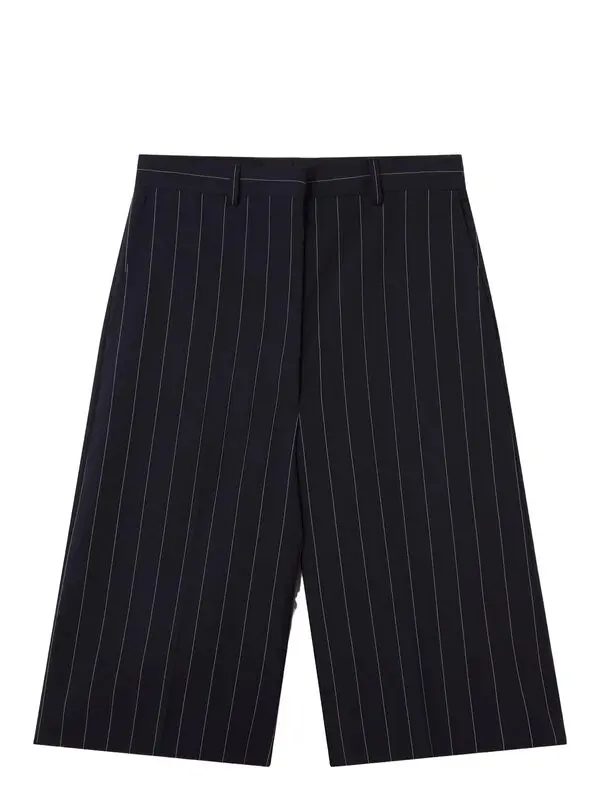 Stella McCartney Tailored Pinstripe Shorts - Navy Blue