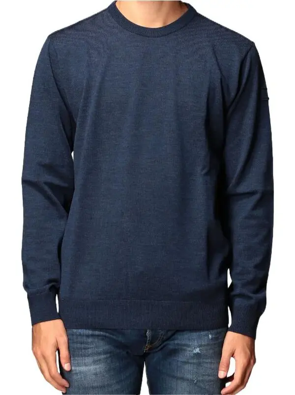 PAUL  SHARK Paul & Shark Round-neck Knitted Pullover - Blue