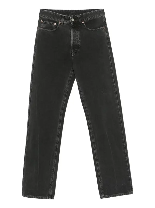 MAISON MARGIELA Straight-leg Jeans With Single-stitch Logo Detail - Black