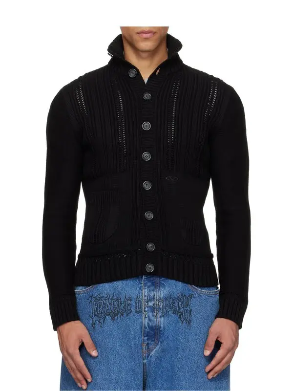 Vetements Cargo Cardigan - Black