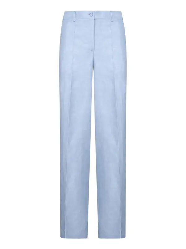 P.a.r.o.s.h Pleated Wide-leg Trousers - Blue