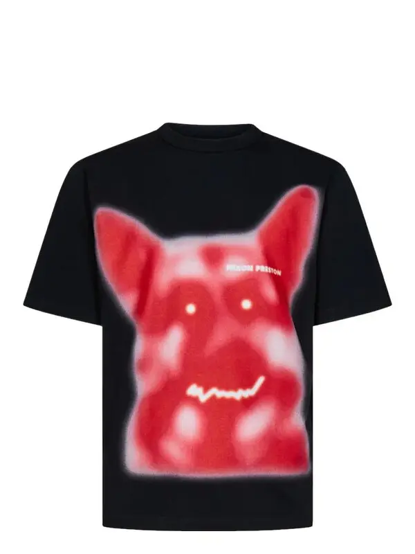 Heron Preston Beware Of Dog Crewneck T-shirt - Black