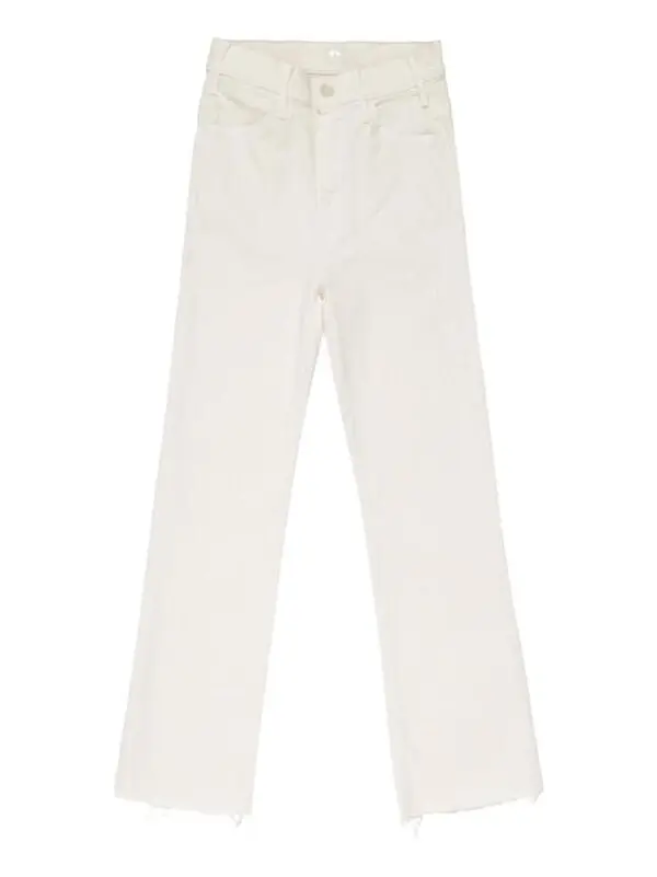 MOTHER The Hustler Ankle Fray Bootcut Jeans - No