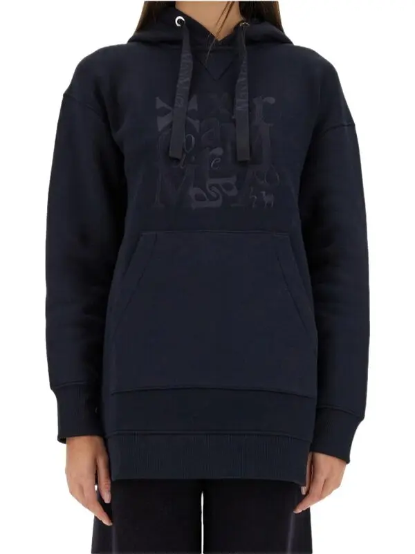 Max Mara Long Sleeve Hooded Sweatshirt - Black