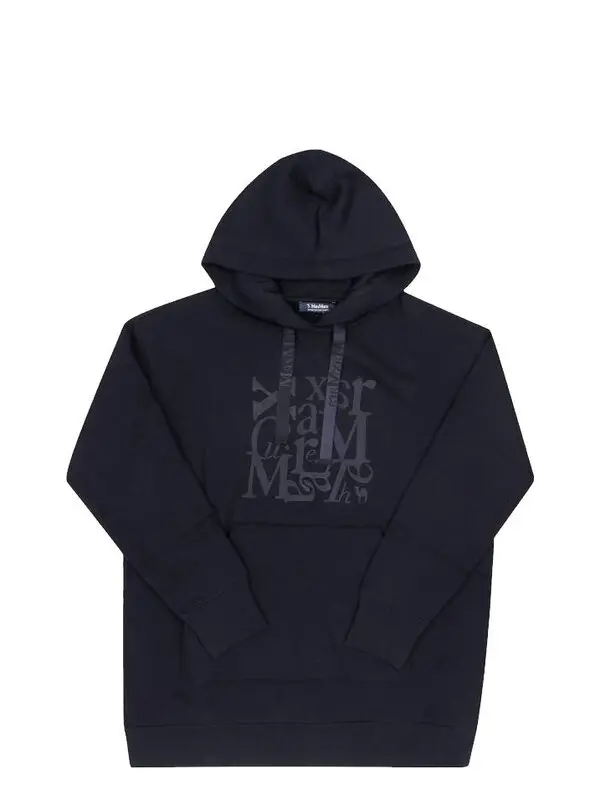 Max Mara Long Sleeve Hooded Sweatshirt - Black