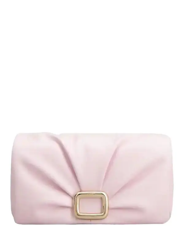 ROGER VIVIER Ruched Detailed Mini Crossbody Bag - Pink