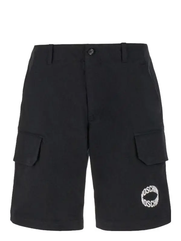 Moschino Printed Bermuda Shorts - Black