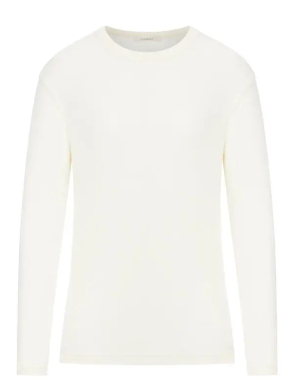 LEMAIRE Long-sleeved Crewneck T-shirt - White
