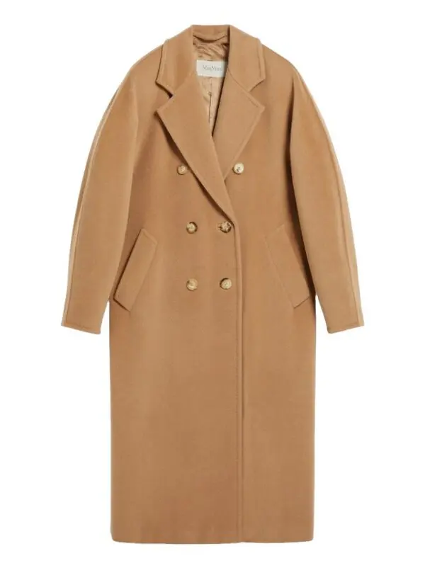 Max Mara Madame Double-breasted Belted Wool Coat - Camel