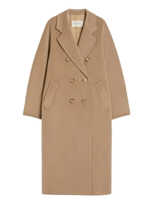 Max Mara Double-breasted Belted Coat - Camel