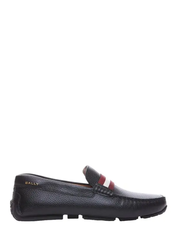 Bally Perthy Slip-on Loafers With Decorative Logo Detail - Black