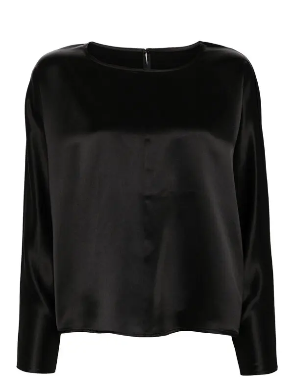 BY MALENE BIRGER Long Sleeve Blouse - Black
