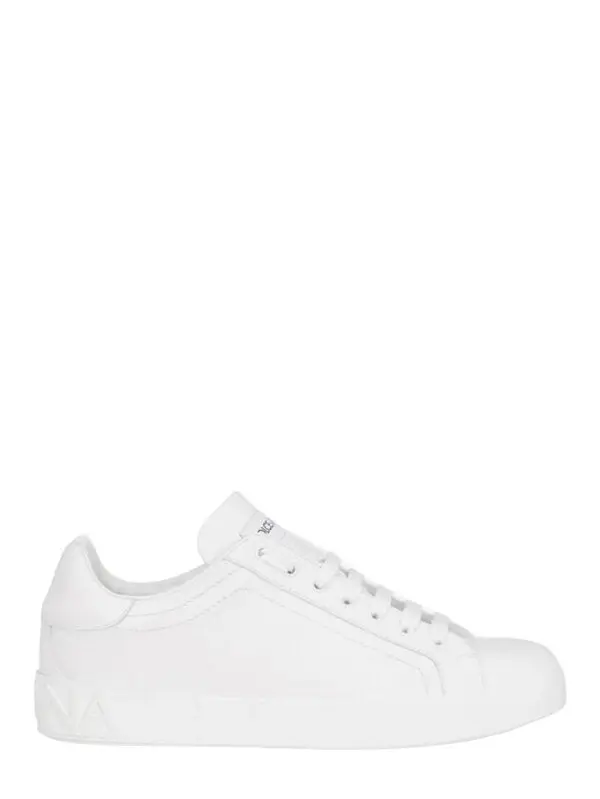 Dolce & Gabbana Portofino Lace-up Sneakers - White