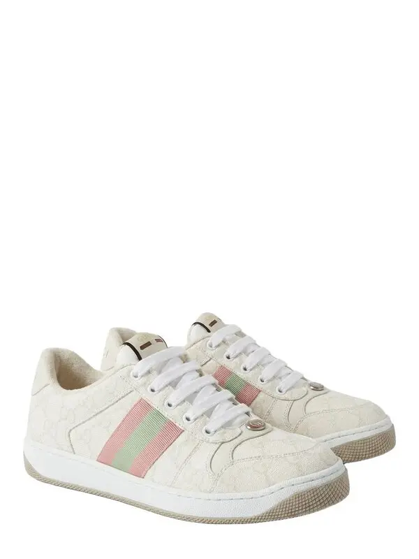 Gucci Lace-up Sneakers - White