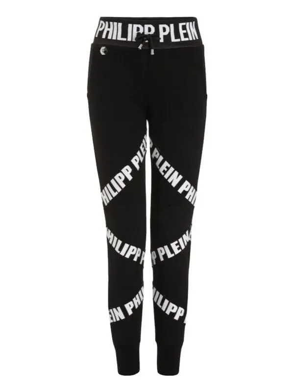 Philipp Plein Logo Detail Sweatpants - Black