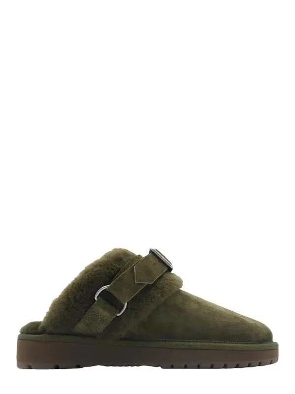 Burberry Buckled Strap Low Slipper - Lake Color