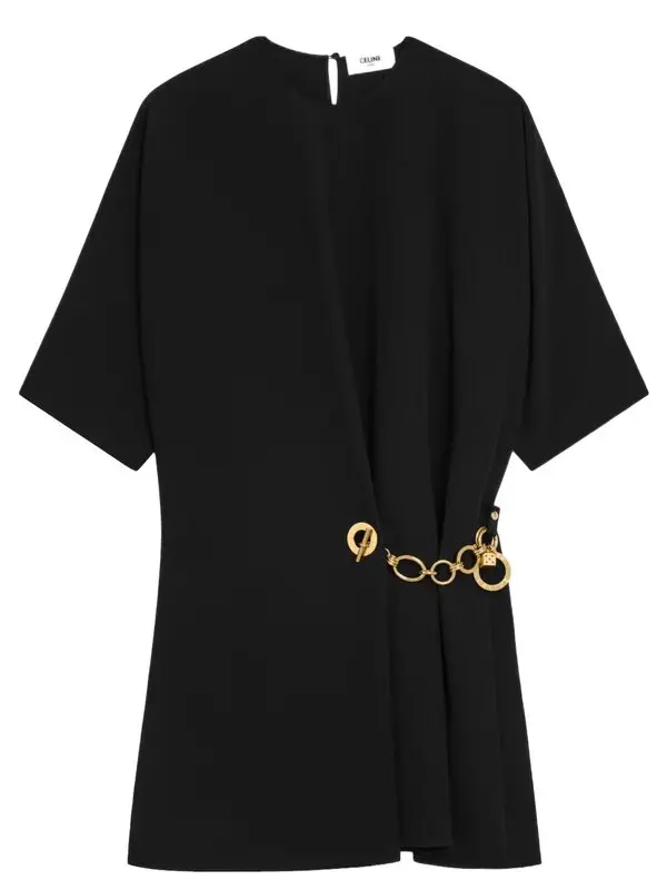 Celine Cady Wrap Dress - Black