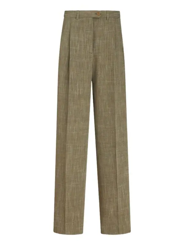 Etro High-waist Tailored Trousers - Brown