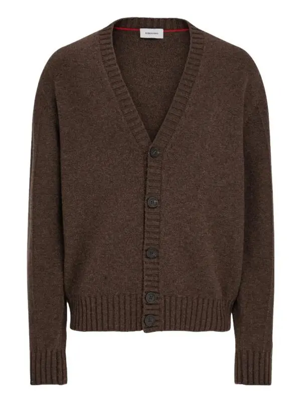 FERRAGAMO Cashmere Cardigan - Clay Mixture