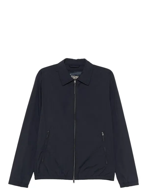 Herno Zip-up Bomber Jacket - Black
