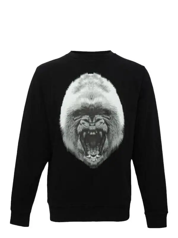 MARCELO BURLON COUNTY OF MILAN Animal Printed Long-sleeved T-shirt - Black