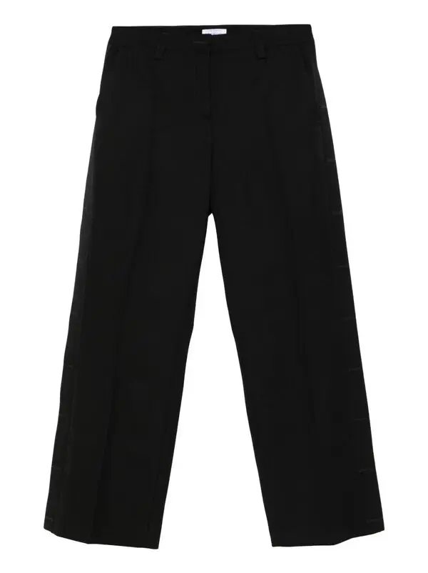 Off-White Wide Leg Trousers - Black