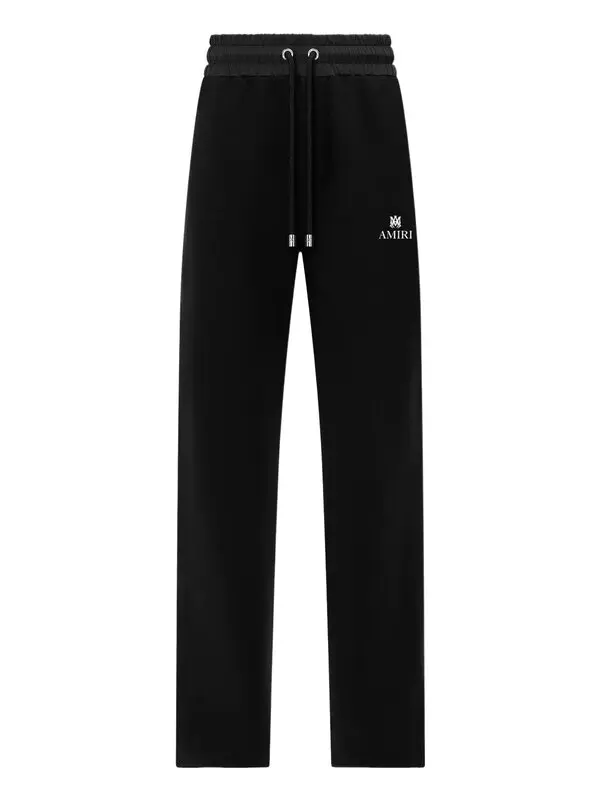 Amiri Logo Detailed Straight-leg Trousers - Black
