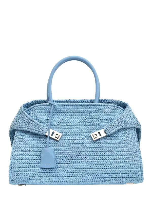 FERRAGAMO Hug Handbag - Sky-blue