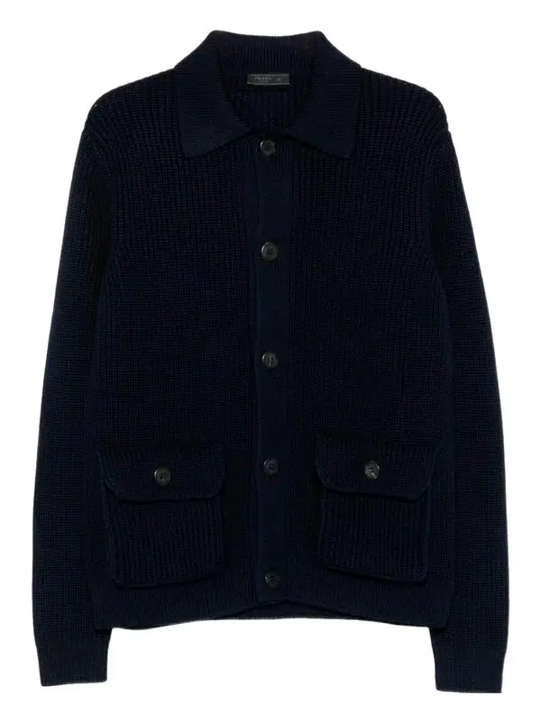 Prada Button-up Cardigan - Blue