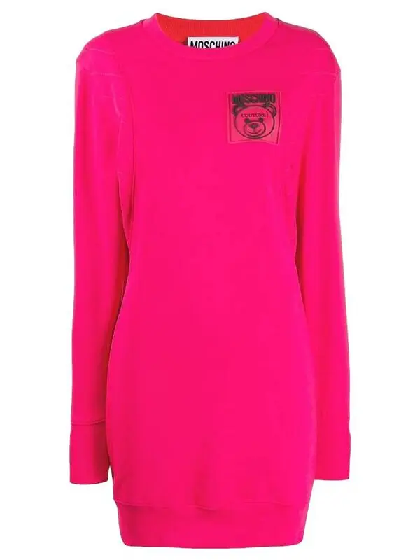 Moschino Patch Dress - Pink
