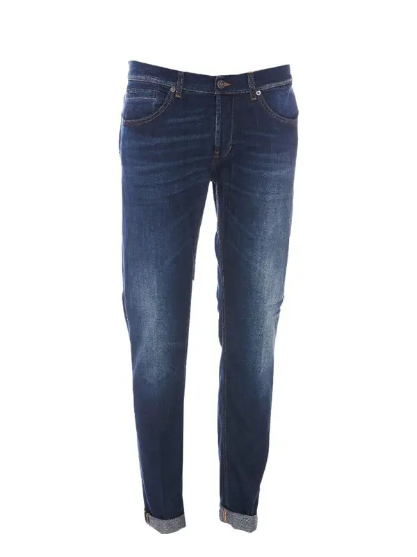 DONDUP Rolled Jeans Pants - Black