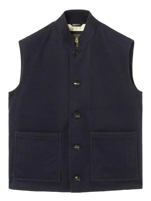 Loro Piana Henley Vest - Navy Blue