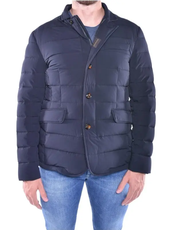 MOORER Zayn Quilted Down Jacket - Blue