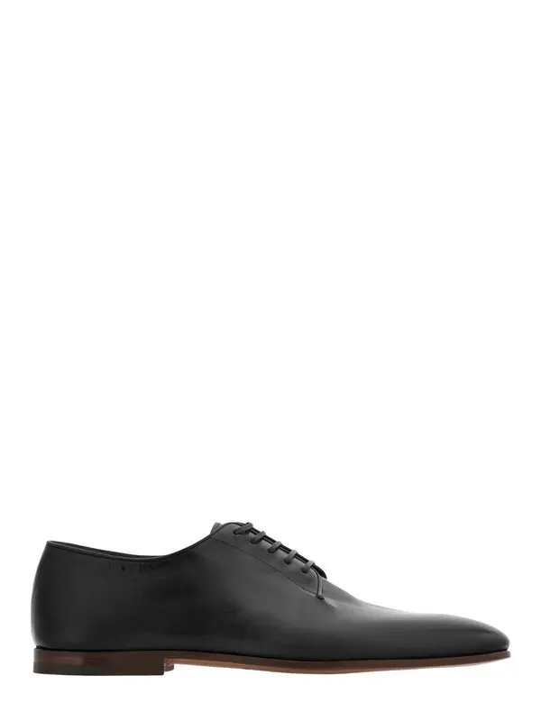 FERRAGAMO Tramezza Derby Shoe - Black