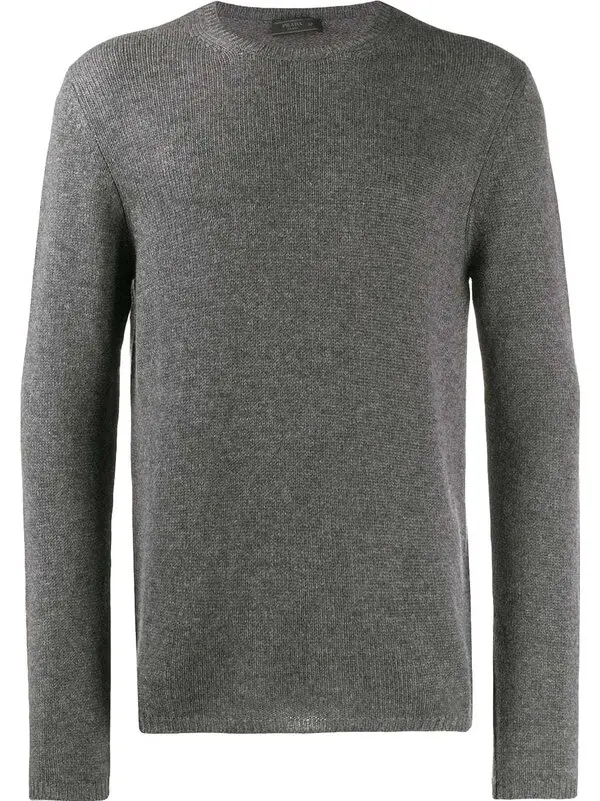 Prada Cashmere Crew Neck Sweater - Slate Grey