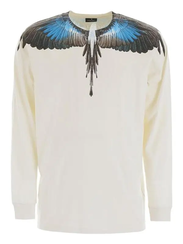 MARCELO BURLON COUNTY OF MILAN Wings Printed T-shirt - Black