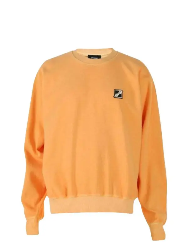We11Done Logo Details Sweater - Orange