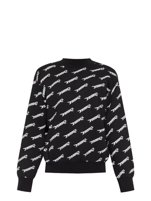 AMBUSH Allover Logo Intarsia Sweatshirt - Black
