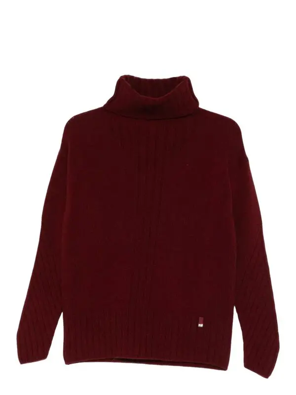 Herno Wool Jumper With Ribbed Detailing - Brown