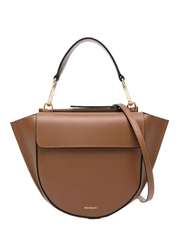 WANDLER Hortensia Mini Top Handle Bag - Brown