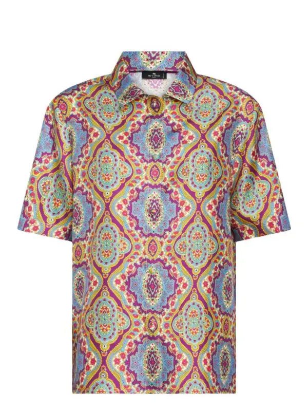 Etro Short-sleeved Printed Shirt - Multicolor